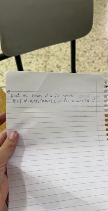 Solved (2) Find all values of a for which | Chegg.com