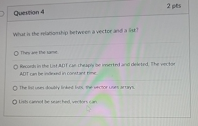 Solved Question 42 ﻿ptsWhat is the relationship between a | Chegg.com