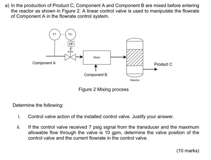 Solved a) In the production of Product C, Component A and | Chegg.com