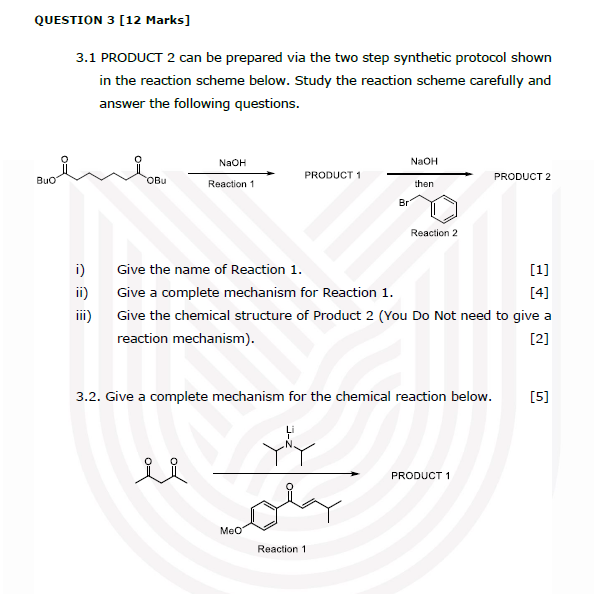 Solved QUESTION 3 [12 ﻿Marks] 3.1 ﻿PRODUCT 2 ﻿can be | Chegg.com