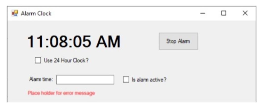 Solved This is the design of the alarm clock. The (sample) | Chegg.com