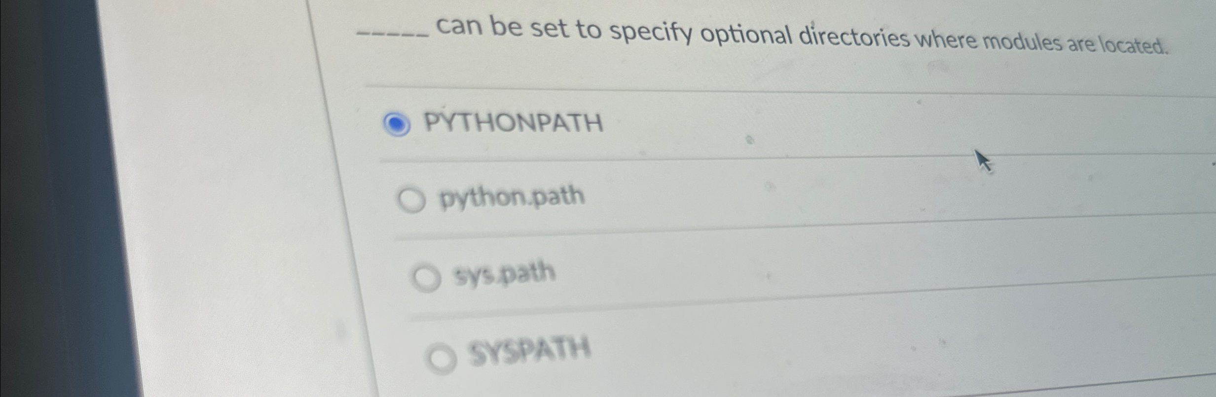 Solved q, ﻿can be set to specify optional directories where | Chegg.com
