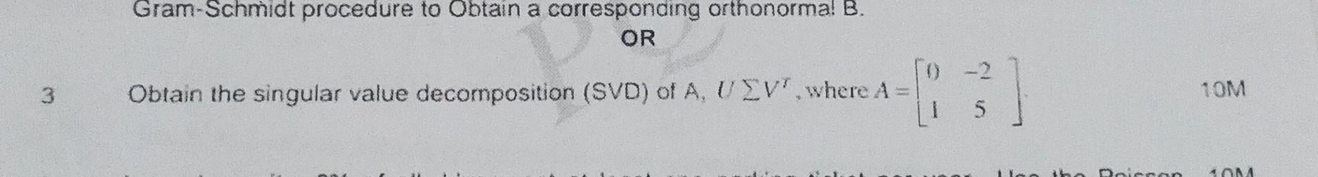Solved Gram-Schmidt procedure to Obtain a corresponding | Chegg.com