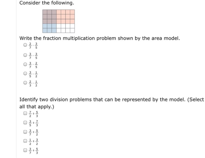 Solved Consider the following. Write the fraction | Chegg.com