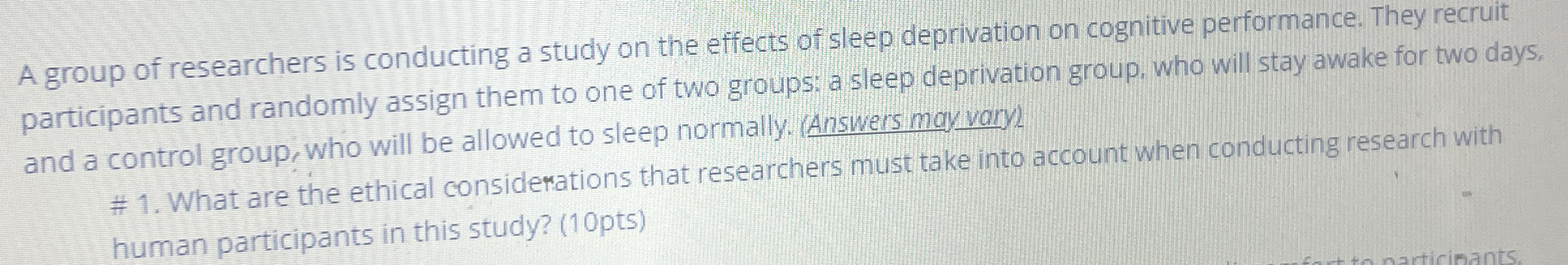 Solved A group of researchers is conducting a study on the | Chegg.com