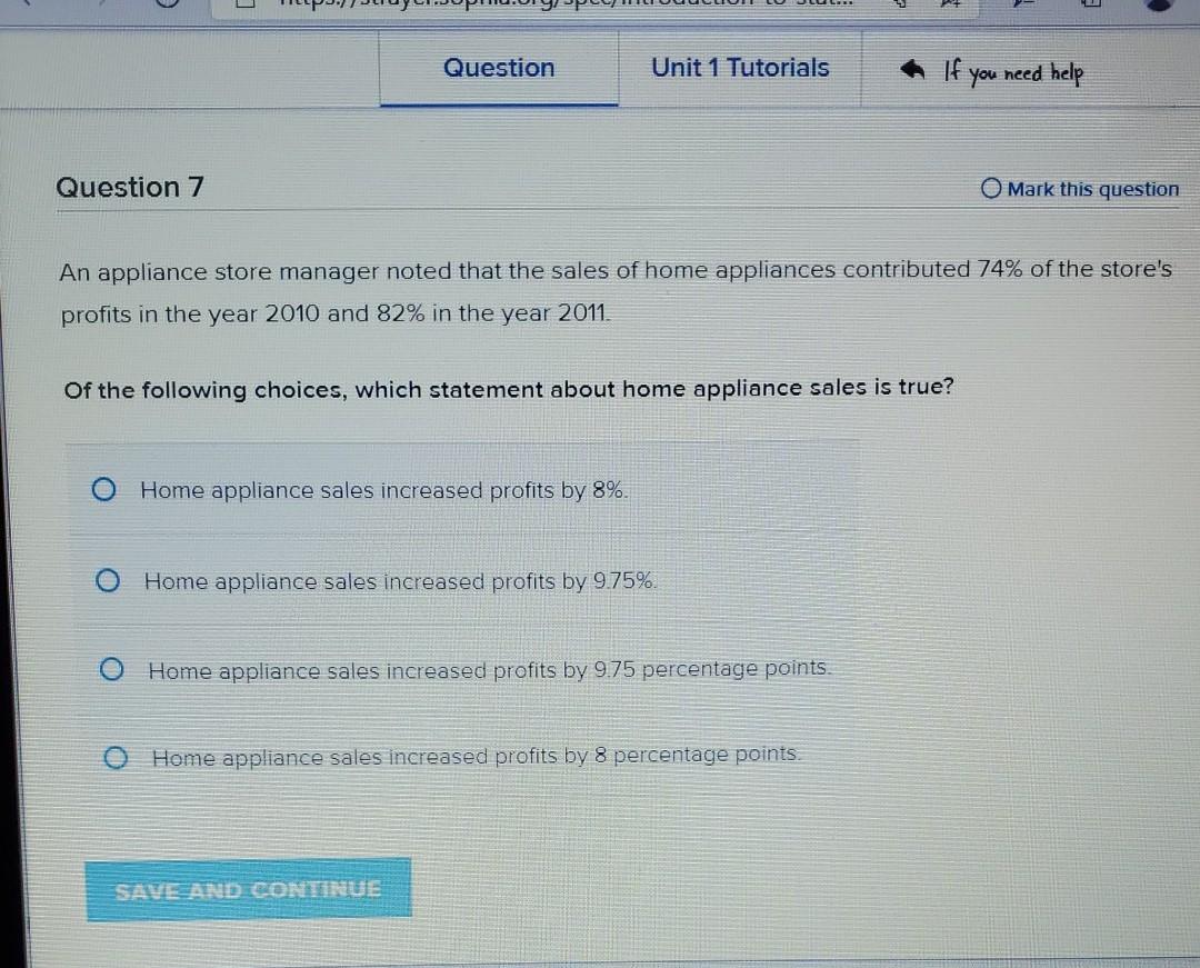 Solved Question Unit 1 Tutorials you need help Question 7 O | Chegg.com
