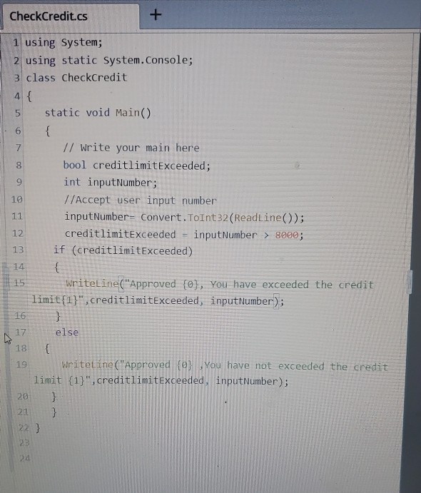 Solved Show Details Test Case Incomplete Credit limit | Chegg.com