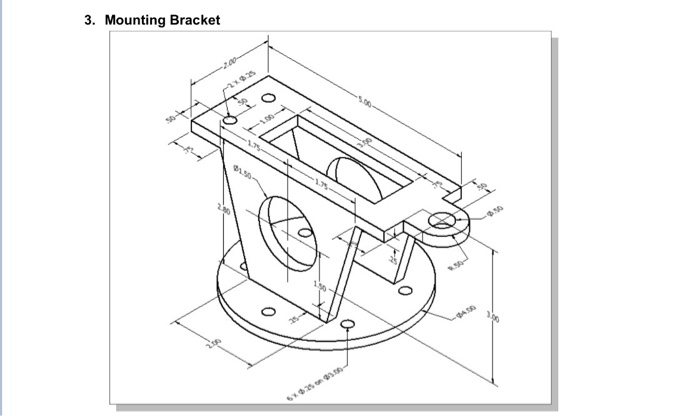 3. Mounting Bracket O- | Chegg.com