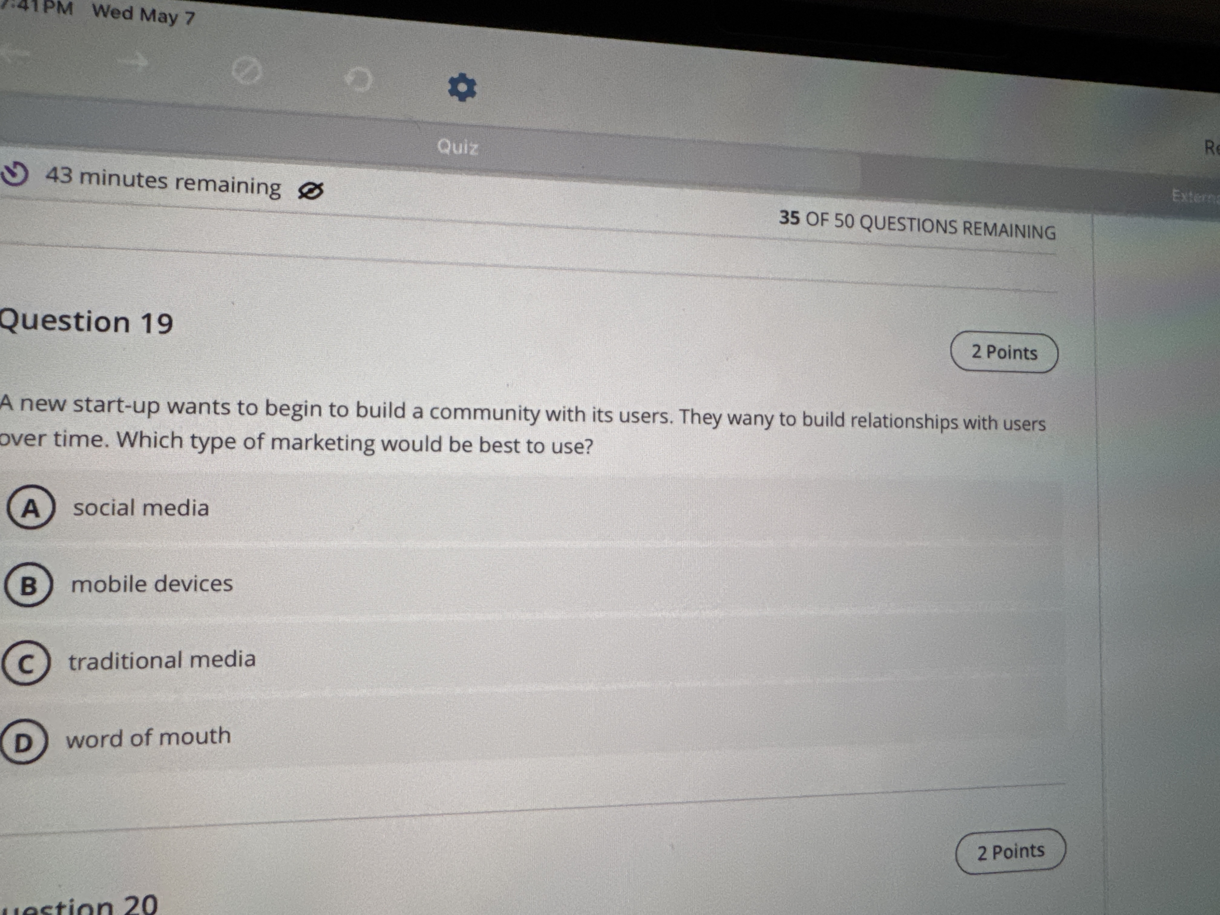 Solved Question 19A new start-up wants to begin to build a | Chegg.com