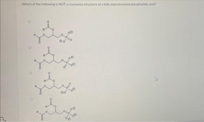 Revise the given structure of a phosphatidic acid to | Chegg.com
