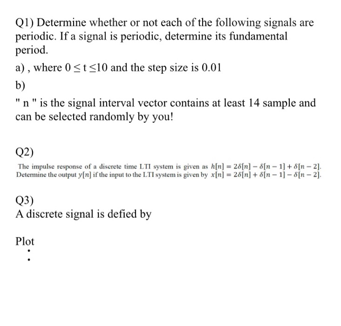 Solved 1 Determine Whether Or Not Each Of The Following