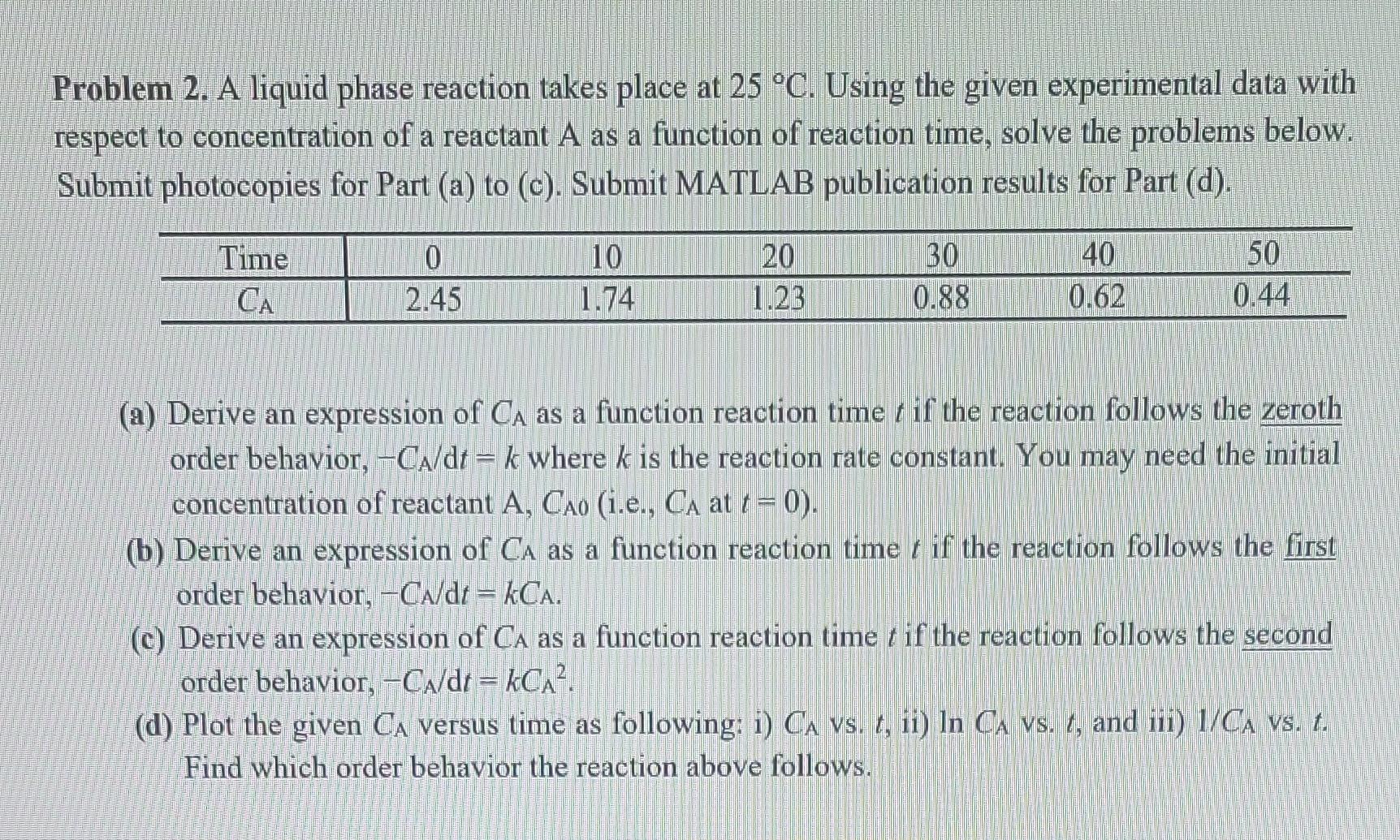 Solved the plot needs to be done in Matlab. I don't know how | Chegg.com