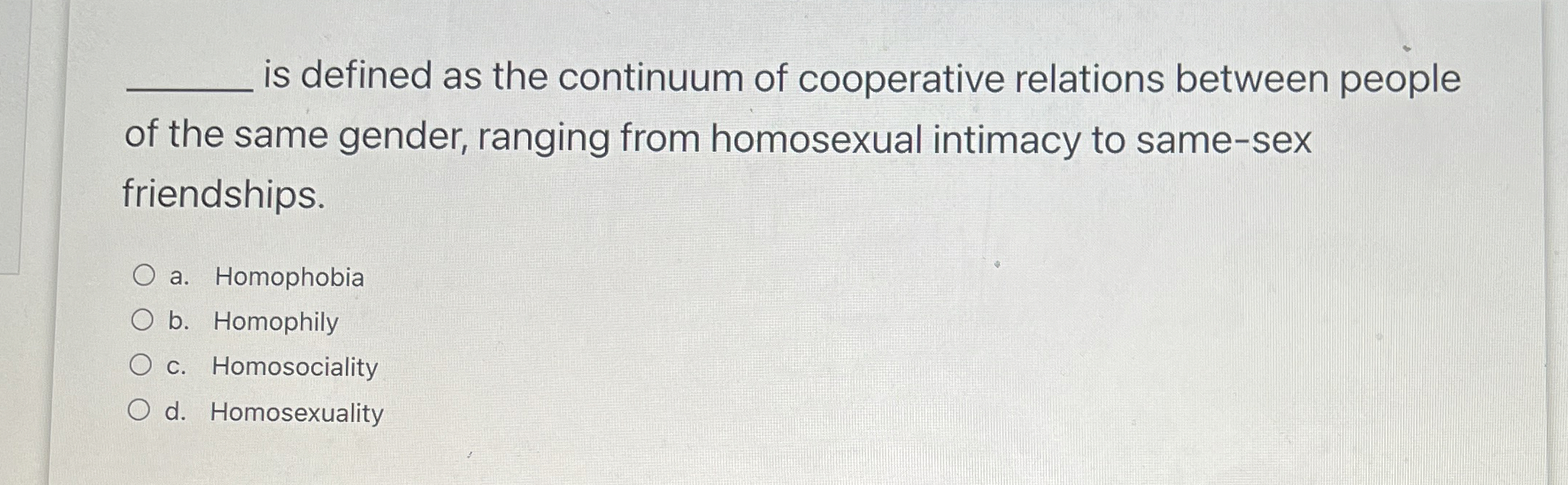 is defined as the continuum of cooperative relations | Chegg.com