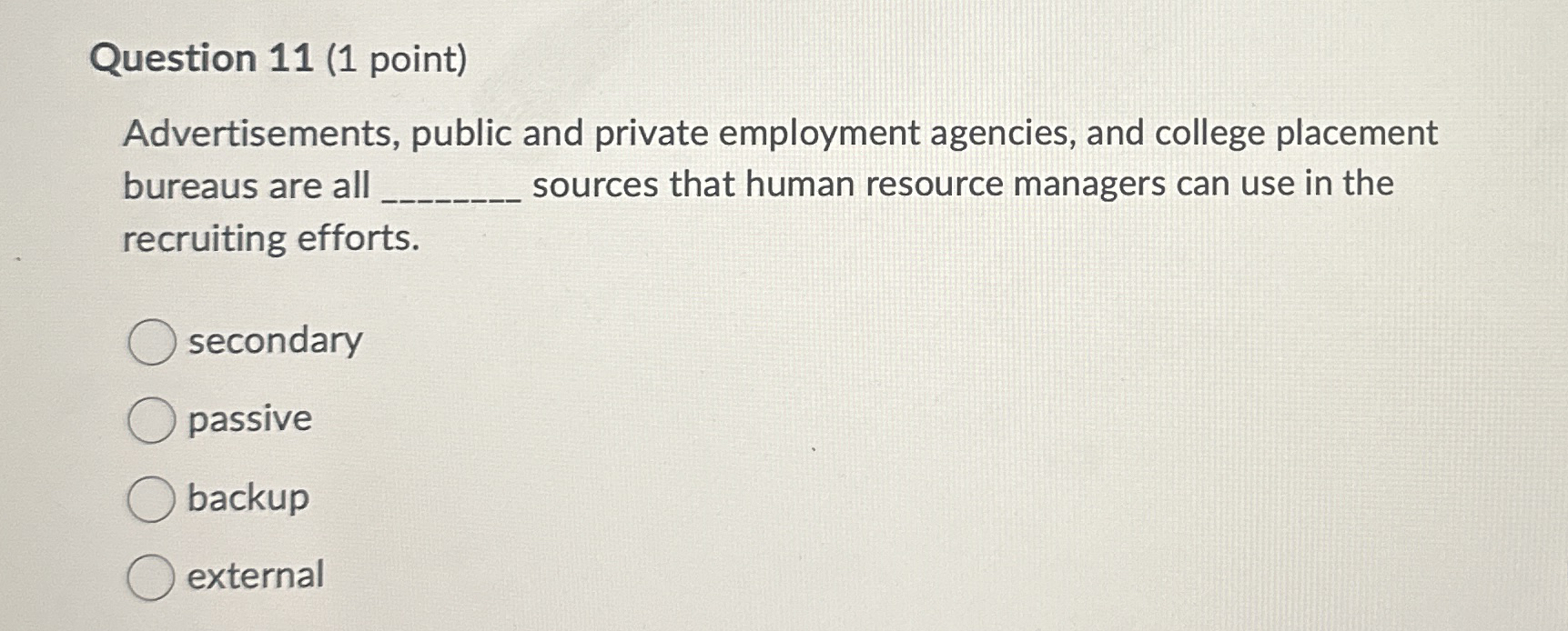 Solved Question 11 (1 ﻿point)Advertisements, public and | Chegg.com
