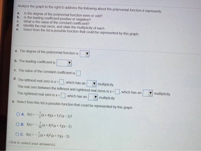 Solved a. Analyze the graph to the right to address the | Chegg.com