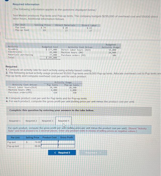 Solved Required information [The following information | Chegg.com