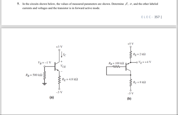 Solved In the circuits shown below, the values of measured | Chegg.com
