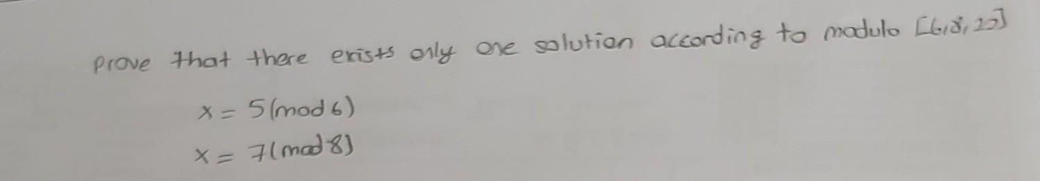 Solved prove that there exists only one solution according | Chegg.com