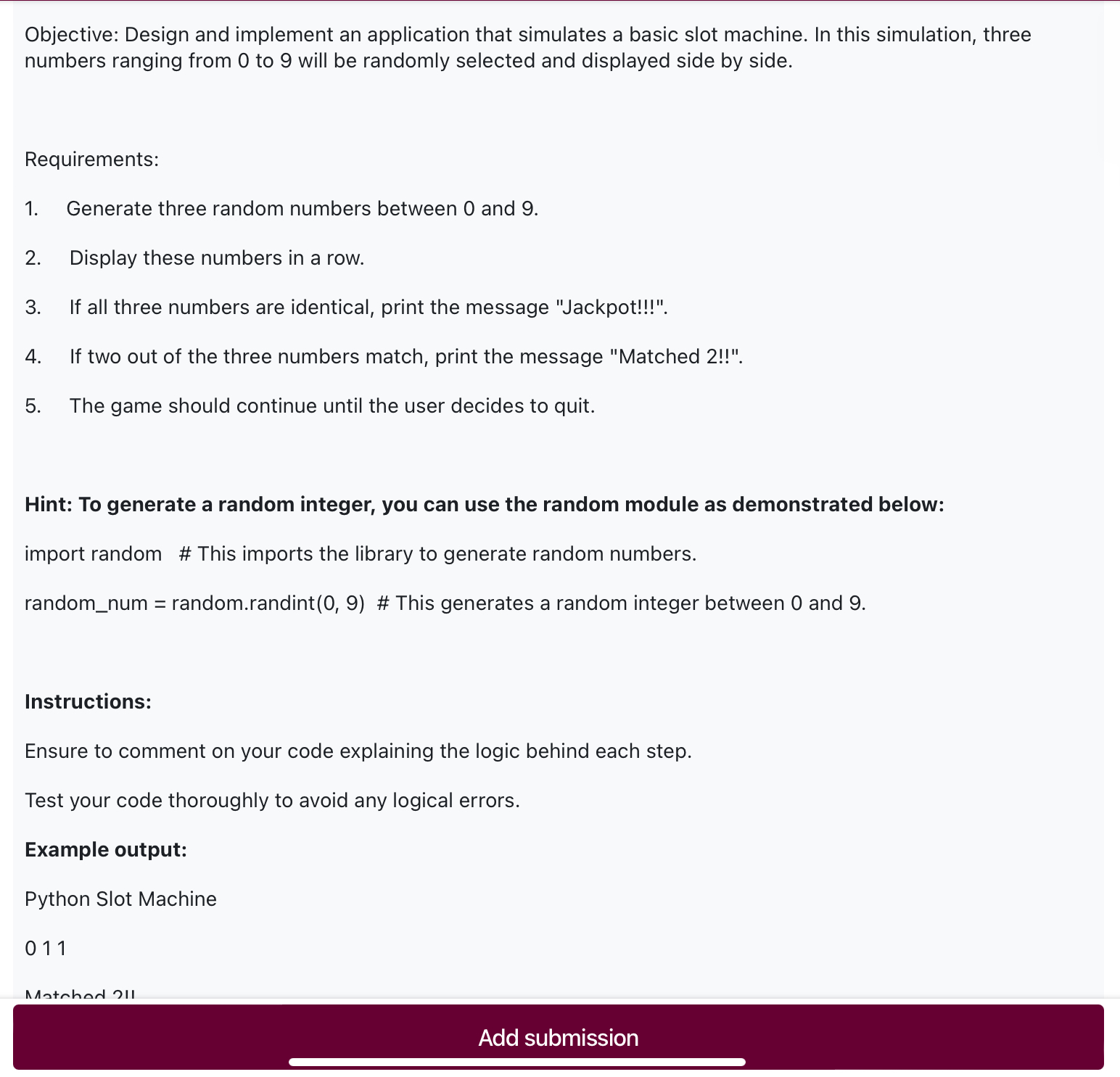 Solved Objective: Design and implement an application that | Chegg.com