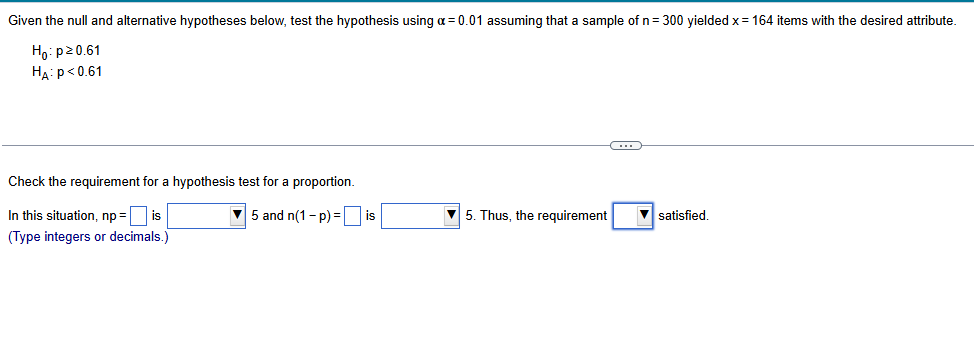 [Solved]: Given the null and alternative hypotheses below, t