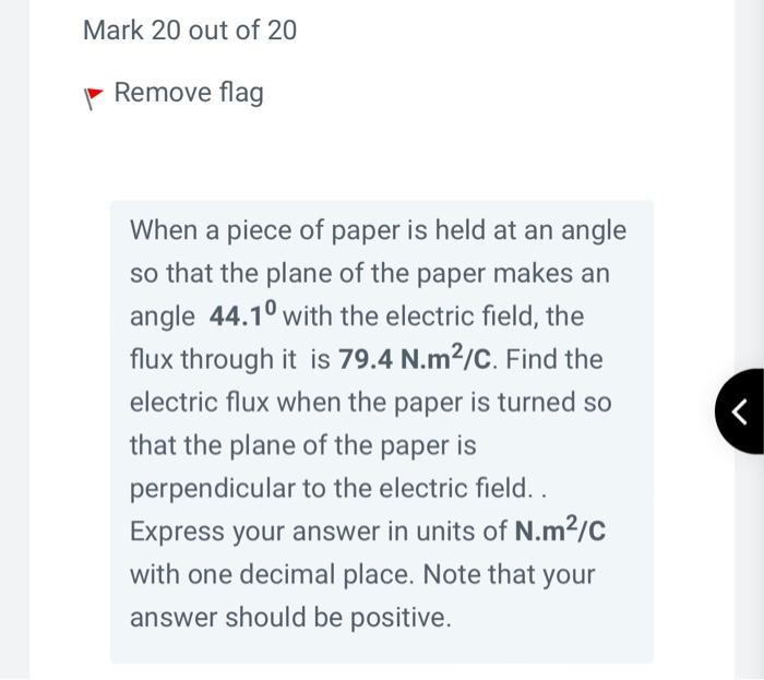 Solved When a piece of paper is held at an angle so that the | Chegg.com