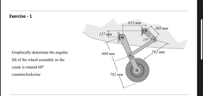 Solved Graphically determine the angular lift of the wheel | Chegg.com