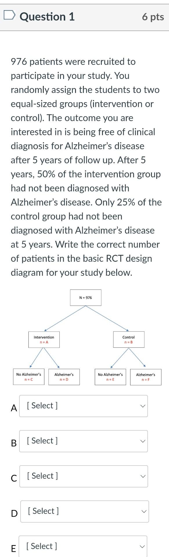 Solved Write the correct number of patients in the basic RCT | Chegg.com