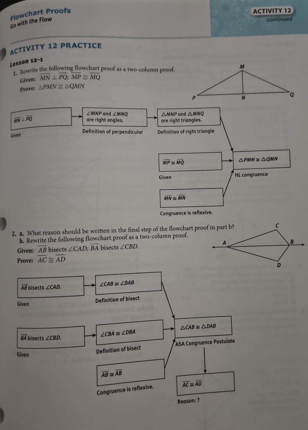 Solved Flowchart ProofsACTIVITY 12Go with the | Chegg.com