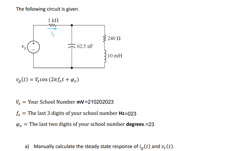 Solved The following circuit is | Chegg.com