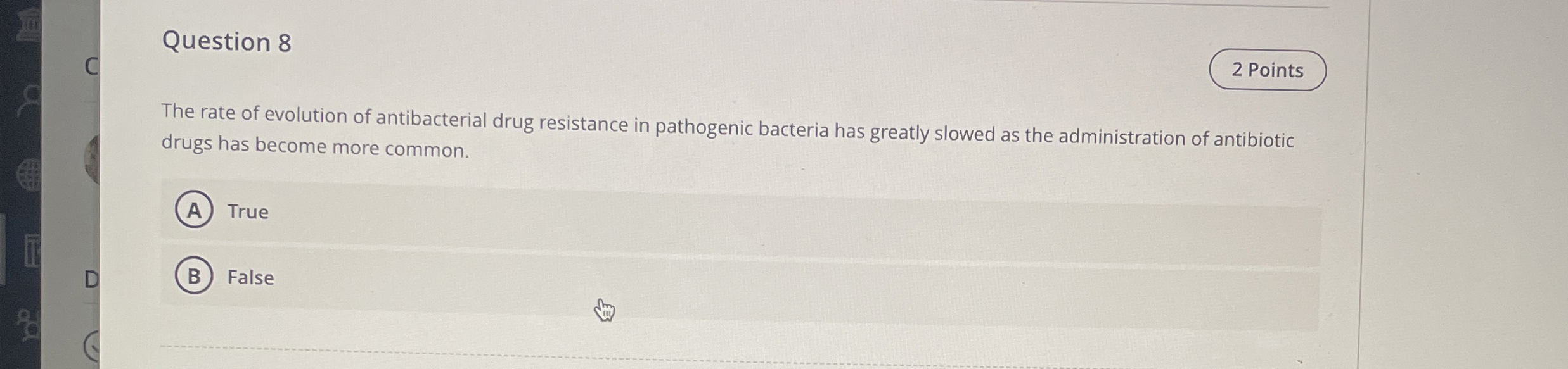 Solved Question 82 ﻿PointsThe rate of evolution of | Chegg.com