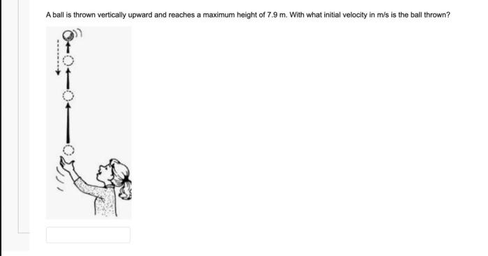 Solved A ball is thrown vertically upward and reaches a | Chegg.com