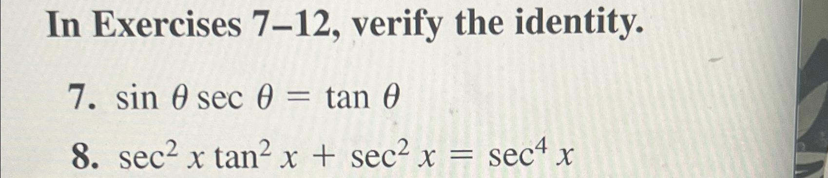 Solved In Exercises 7-12, ﻿verify the | Chegg.com