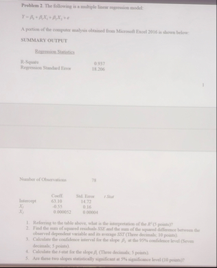 Problem 2 . ﻿The following is a multiple lises | Chegg.com