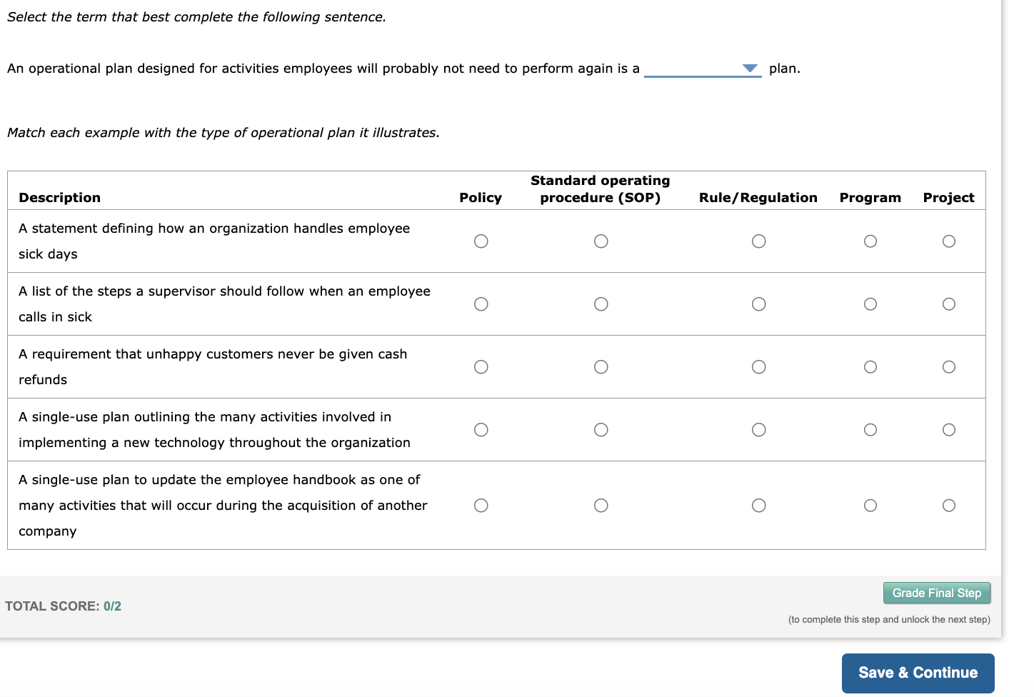 Solved Developing and Executing Tactical PlansTo develop | Chegg.com