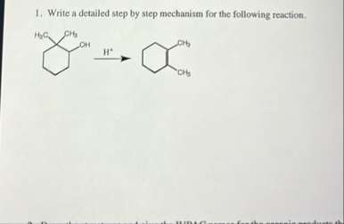 Solved Write a detailed step by step mechanism for the | Chegg.com