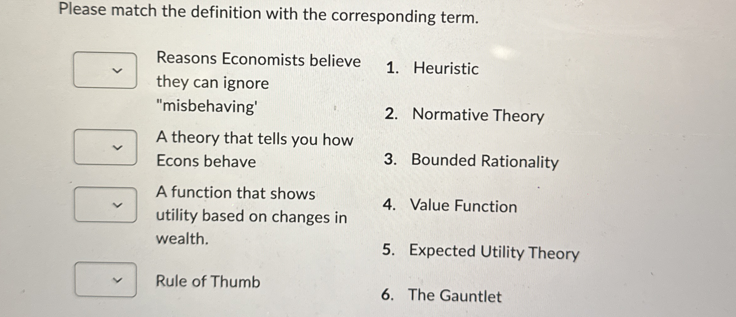 Solved Please match the definition with the corresponding | Chegg.com