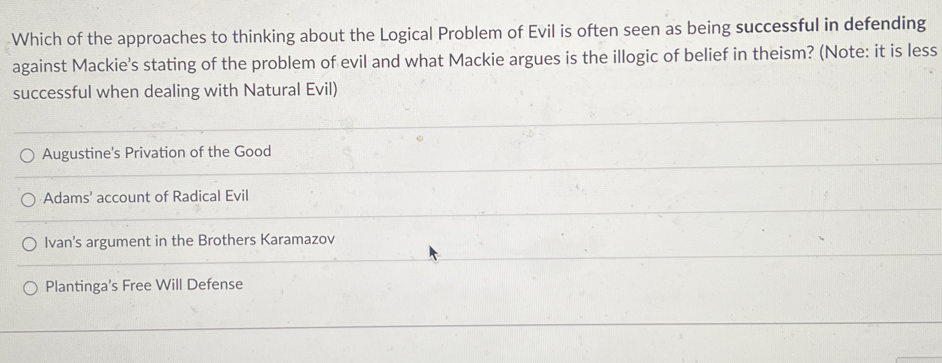 Solved Which of the approaches to thinking about the Logical | Chegg.com