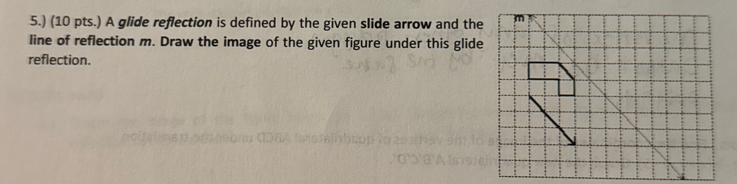 Solved 5.) (10 ﻿pts.) ﻿A glide reflection is defined by the | Chegg.com