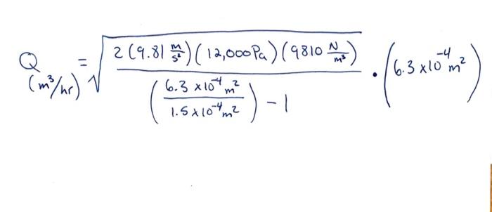 Solved can you show how to solve for Q while doing the unit | Chegg.com