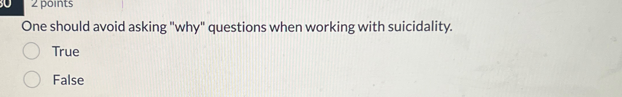 Solved One should avoid asking "why" questions when working | Chegg.com