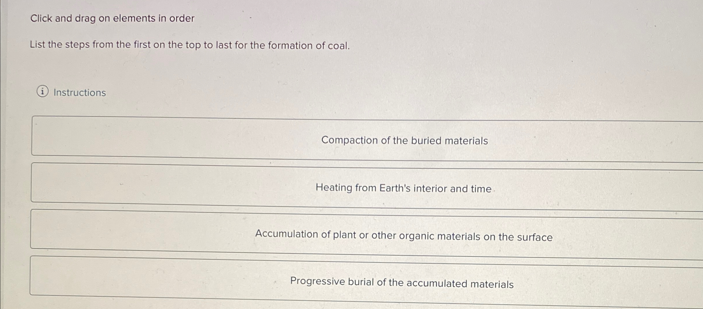 Solved Click and drag on elements in orderList the steps | Chegg.com