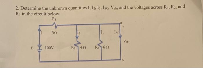 Solved 2. Determine the unknown quantities | Chegg.com