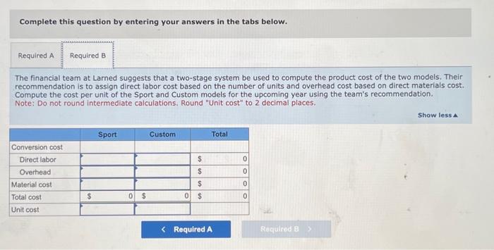 Solved Problem 6-71 (Algo) Operations Costing and Two-Stage | Chegg.com