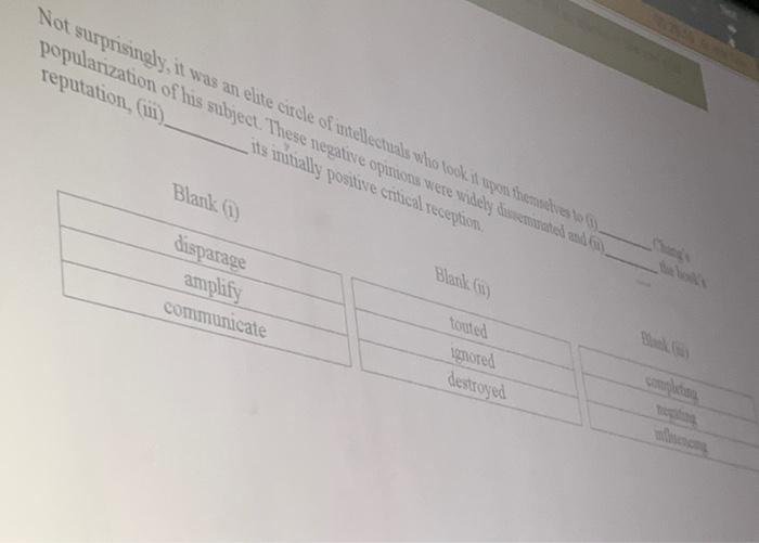 Not surprisingly, it was an elite circle of | Chegg.com