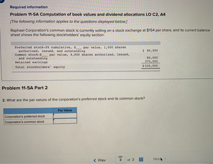 Solved Required information Problem 11-5A Computation of | Chegg.com