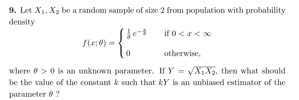 Solved Let x1,x2 ﻿be a random sample of size 2 ﻿from | Chegg.com