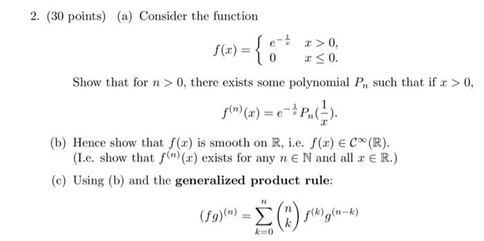 2 30 Points A Consider The Function 9176