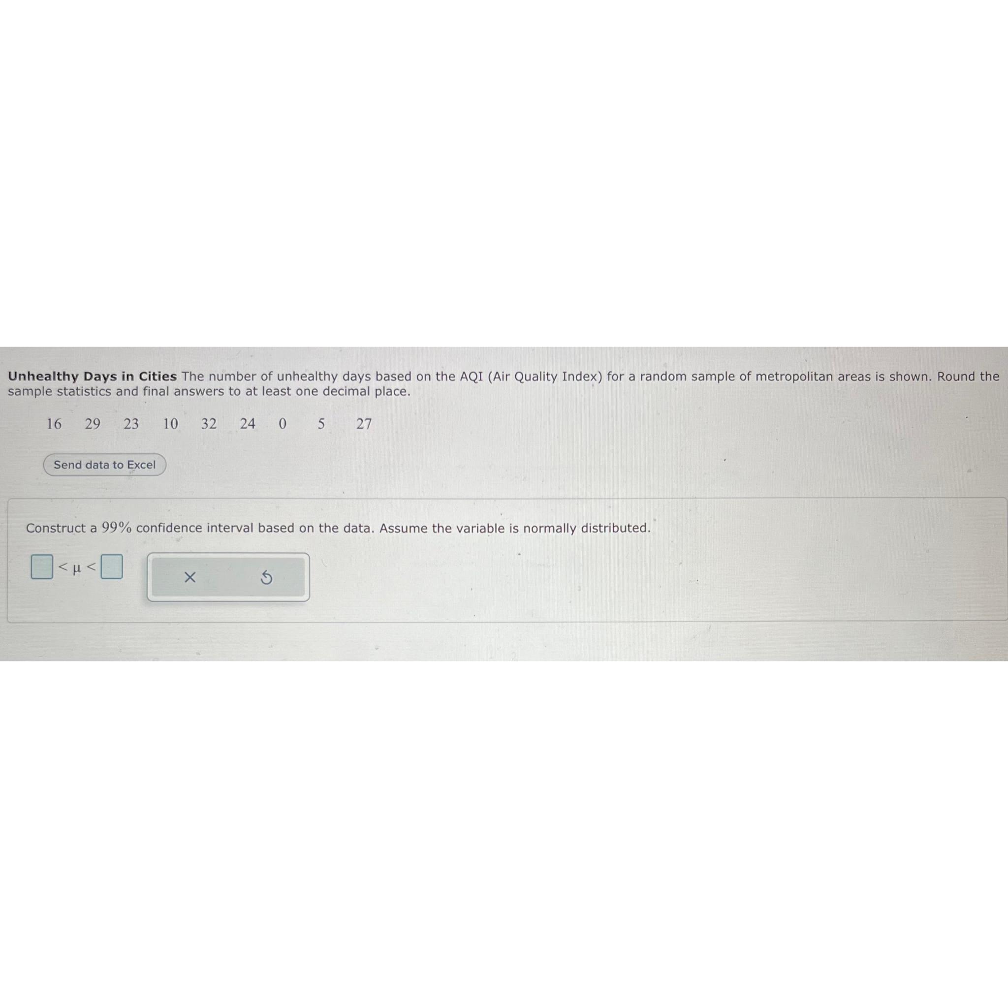 Solved Construct a 99% ﻿confidence interval based on the | Chegg.com