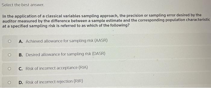 Solved In designing a variables sampling plan for | Chegg.com