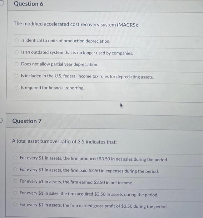 Solved The modified accelerated cost recovery system | Chegg.com